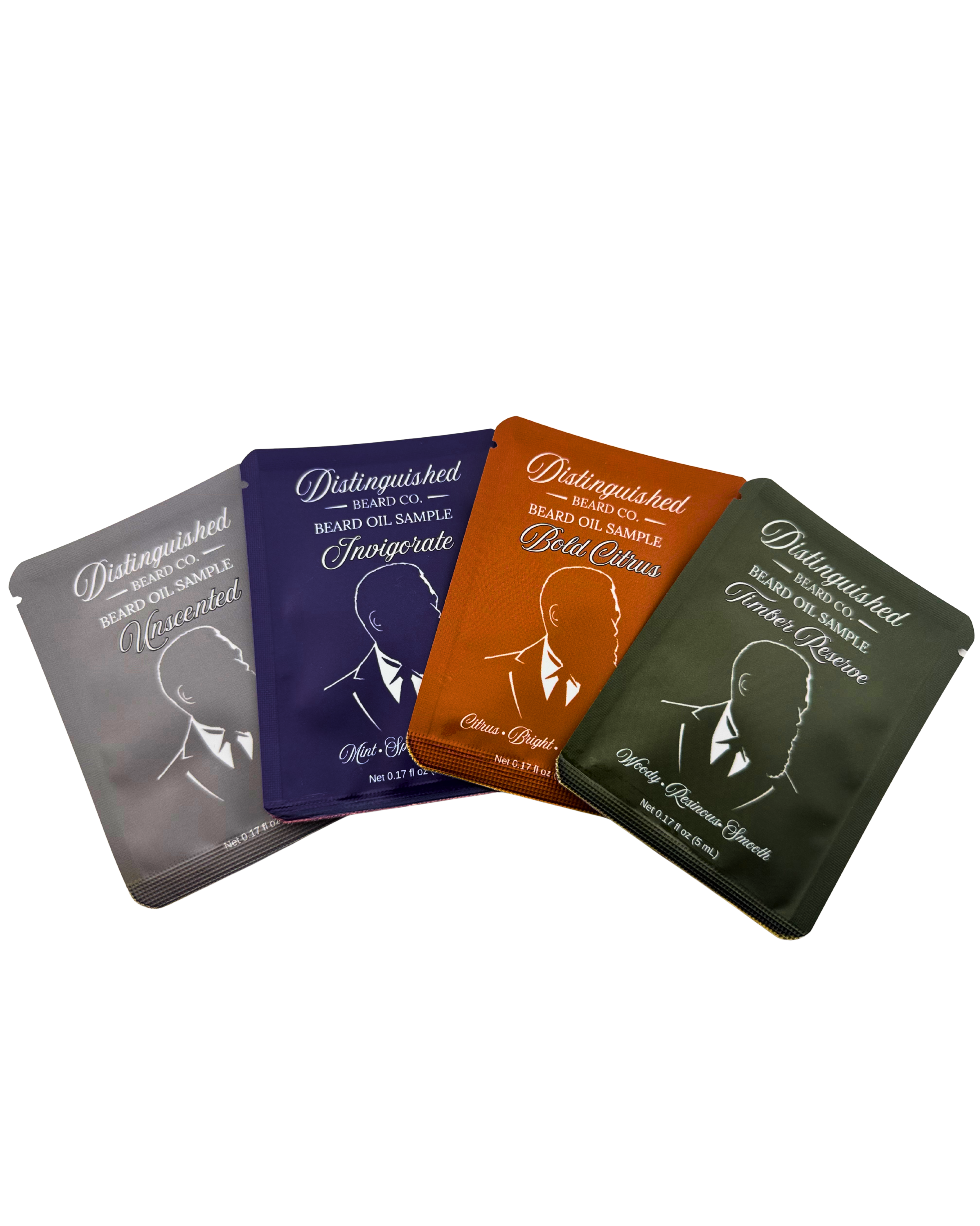 Beard Oil Sample Pack – Distinguished Beard Co.